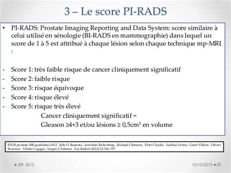 Classification Pi Rads