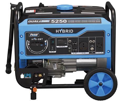 5250 Watt Dual Fuel Portable Generator Pg5250b Pulsar Power Equipment