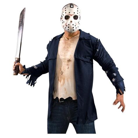 Jason Voorhees Deluxe Costume For Adults Friday The 13th Size Extra