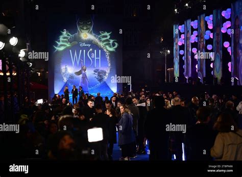 London Uk 20th Nov 2023 Disney Wish Uk Premiere At Odeon Luxe