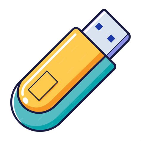 Usb Flash Drive Vector Design Portable Data Storage Illustration Premium Ai Generated Vector