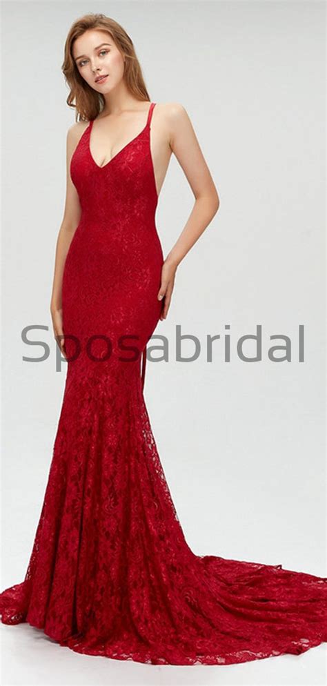 Charming Lace Sexy Mermaid New Arrival Popular Fashion Modest Prom Dre
