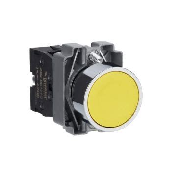 Buy Push Button Yellow 1 NO Harmony XB2 Schneider Electric