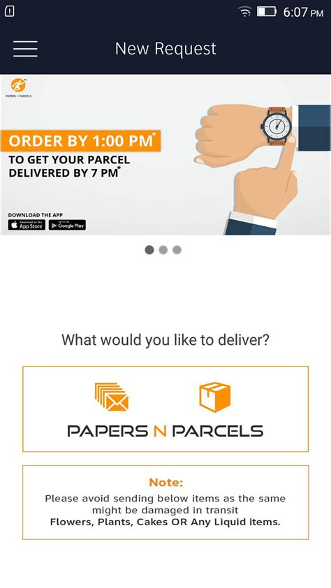 Papers N Parcels Same Day Delivery Courier App Apk For Android Download