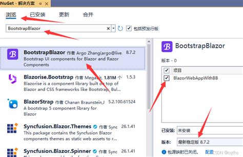 图解 Bootstrapblazor 组件库的使用01：在 Net 80、net 90 的 Blazor Web App 项目模板中