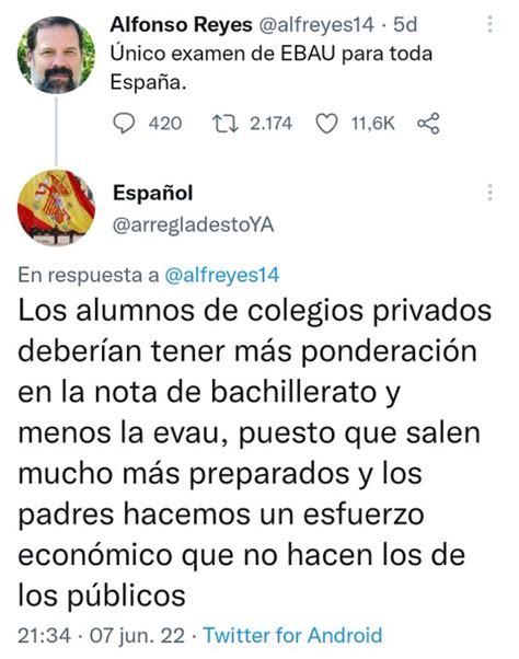 El tío de LaTertulieta y de Teleputucas on Twitter Los alumnos de los colegios privados
