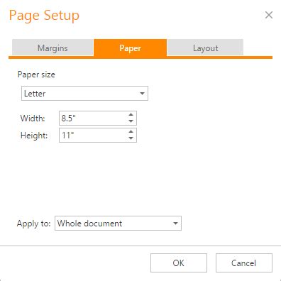 Page Setup Dialog Asp Net Web Forms Controls Devexpress Documentation