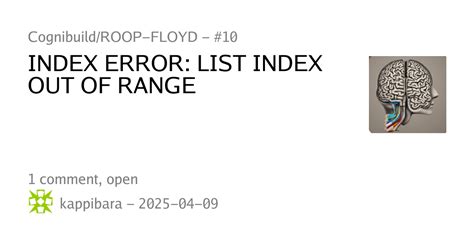 10 Index Error List Index Out Of Range Cognibuildroop Floyd