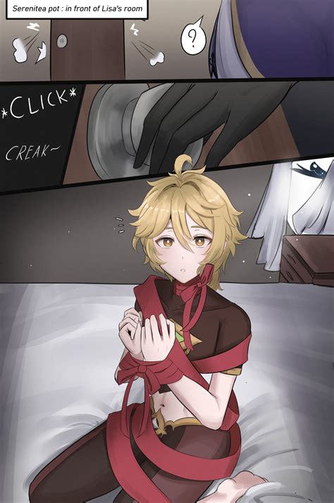 Aether And Lisa Genshin Impact Drawn By Hans Kun Danbooru