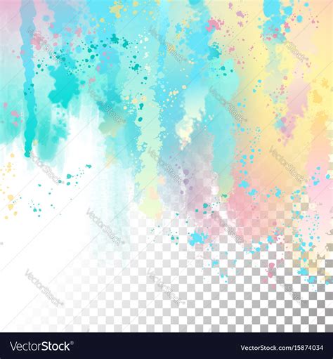 Abstract Watercolor Border Royalty Free Vector Image