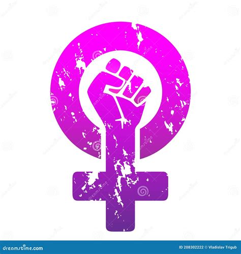 Symbol Of The Feminist Movement Vector Illustration On An Isolated