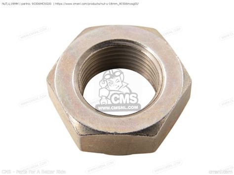 Nut U 18mm For Cb600fa Hornet 2011 B France Type 2 Abs 25k Order