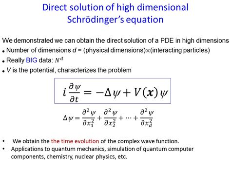 Direct Integration Of Schrodingers Equation Data Vortex Technologies