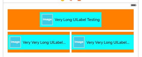 Ios Horizontally Center Uilabel Uiimageview Inside Uiview With