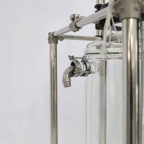200l Chemical Lab Jacketed Glass Reactor Vessel With Digital Display