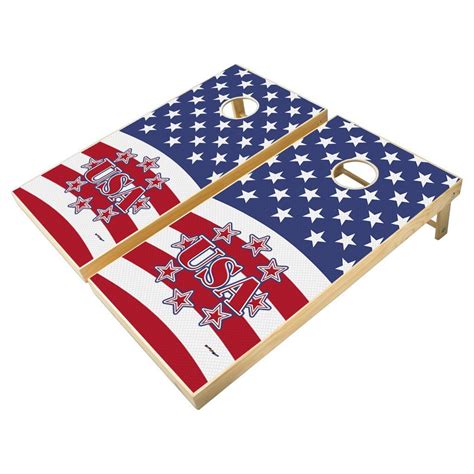 Usa With Stars And American Flag Cornhole Set Zazzle