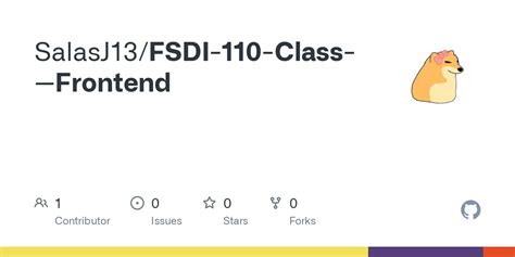GitHub - SalasJ13/FSDI-110-Class---Frontend