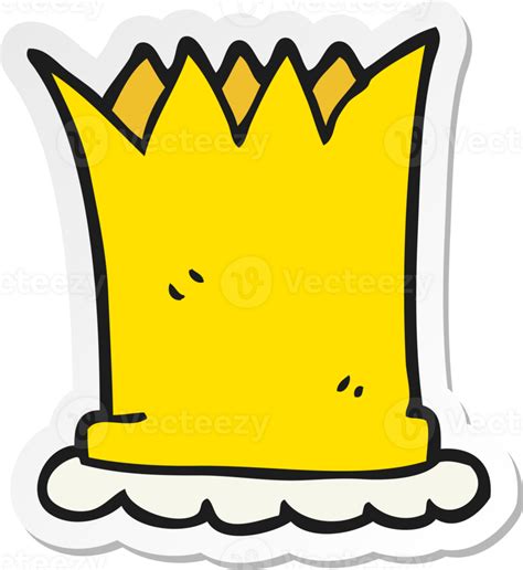 Sticker Of A Cartoon Crown 38110273 Png