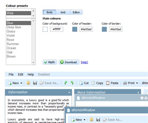 Meet Dhtmlx Version 26