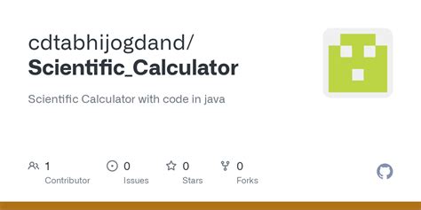 Github Cdtabhijogdand Scientific Calculator Scientific Calculator With Code In Java