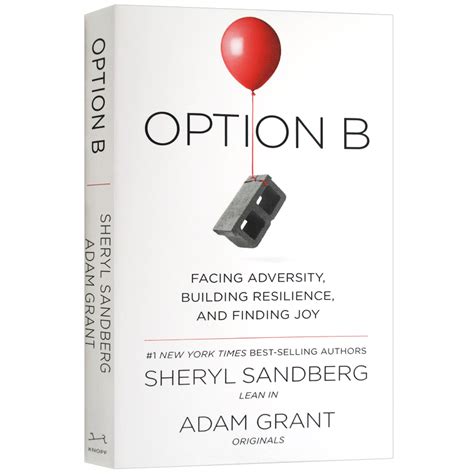 Option B另一种选择英文原版方案b选项 Lean In向前一步作者谢丽尔桑德伯格 Sheryl Sandberg And Adam
