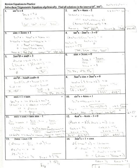 Verifying Trigonometric Identities Worksheet 7 2 WorksSheet List