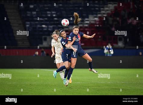 Paris Saint Germains Defender Sakina Karchaoui C Heads The Ball