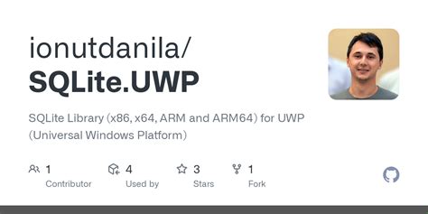 GitHub Ionutdanila SQLite UWP SQLite Library X86 X64 ARM And ARM64 For UWP Universal