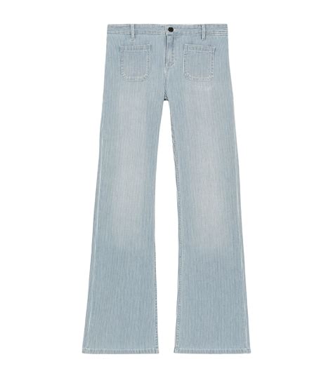 Womens Striped Flare Jeans at Tracy Dibenedetto blog
