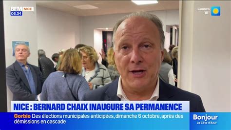 Nice Le Député Udr Bernard Chaix Inaugure Sa Permanence Dans Le