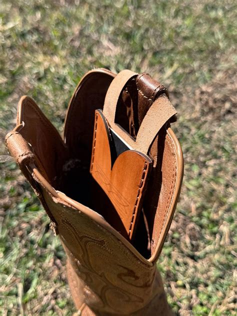 The Boot Wallet Handcrafted Leather Card Holder Etsy