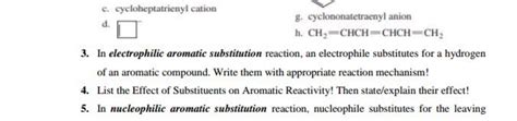 In An Electrophilic Aromatic Substitution Eas Reaction An Electrophile