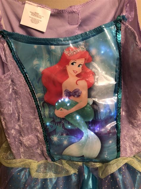 Disney Princess Ariel Little Mermaid Light Up Costume Gem