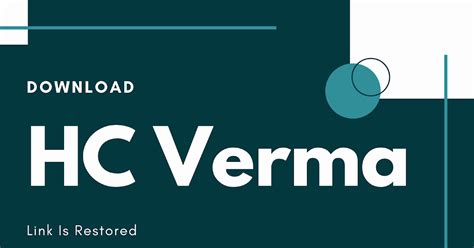 Free HC Verma Part 1 And Part 2 Download