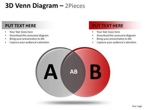 PowerPoint Process Editable Venn Diagram Ppt Themes