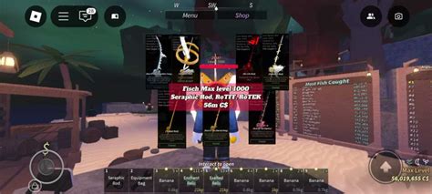 Fisch Max Level 1000 56m C Seraphic Rod Rod Of Forgotten Fang