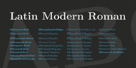 Latin Modern Roman Font Upfonts