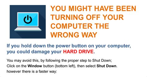 SHUT DOWN YOUR COMPUTER PROPERLY UniFi Specialist By TM