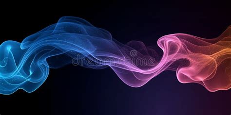 Abstract Blue Pink Swirling Flowing Elegant Design Background Art Wave Dark Soft Curve Stock