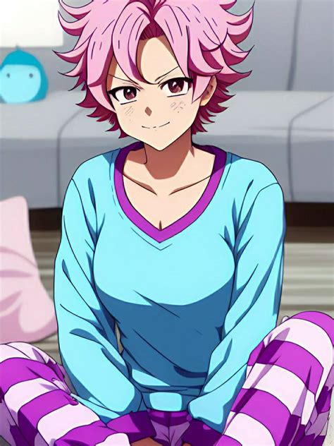 Alternate Mina Ashido In Pajamas Mha By Balabinobim On Deviantart