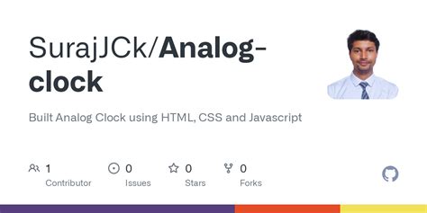 Github Surajjckanalog Clock Built Analog Clock Using Html Css And