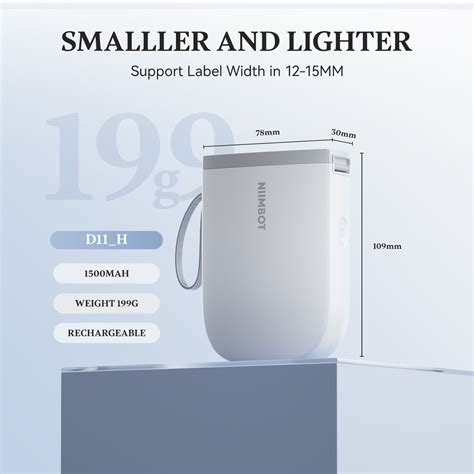 Niimbot D11 Upgraded Hd 300 Dpi Label Maker Mini Bluetooth Wireless