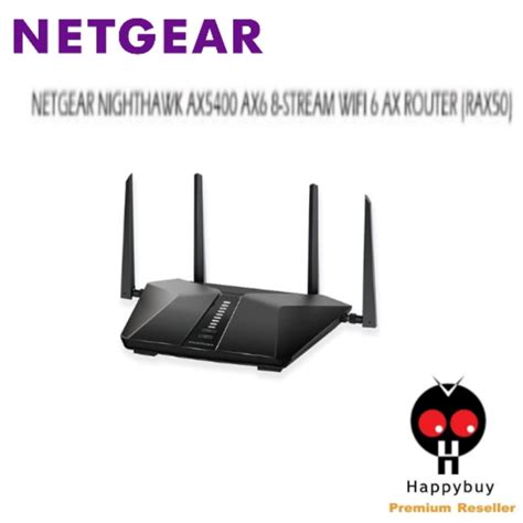 Netgear Nighthawk 6 Stream Ax5400 Wifi 6 Router Rax50 【3 Years Warranty By Netgear】 Shopee