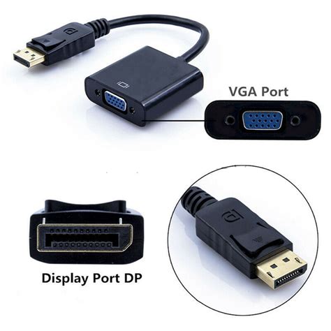 Displayport To Vga Çevirici Adaptör Display Port