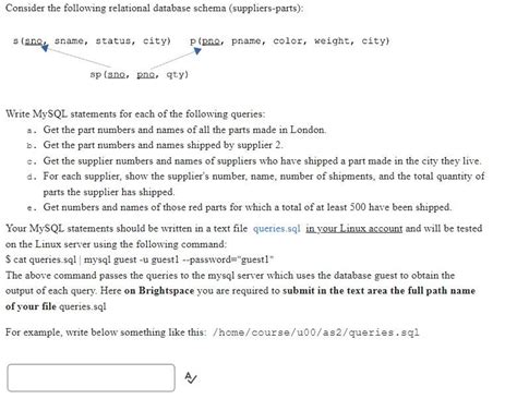 Solved Write Mysql Statements For Each Of The Following