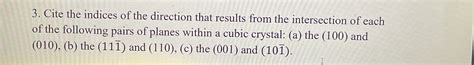Cite The Indices Of The Direction That Results From
