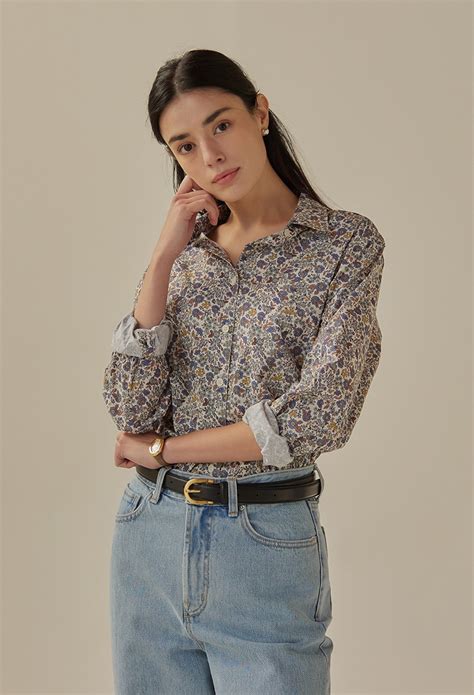 망고매니플리즈 Mmp Flora Shirt 위시버킷