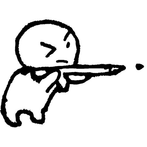 射撃のイラスト（オリンピック） Shooting Olympic かわいい図面 ブックカバーアート イラスト 簡単 かわいい