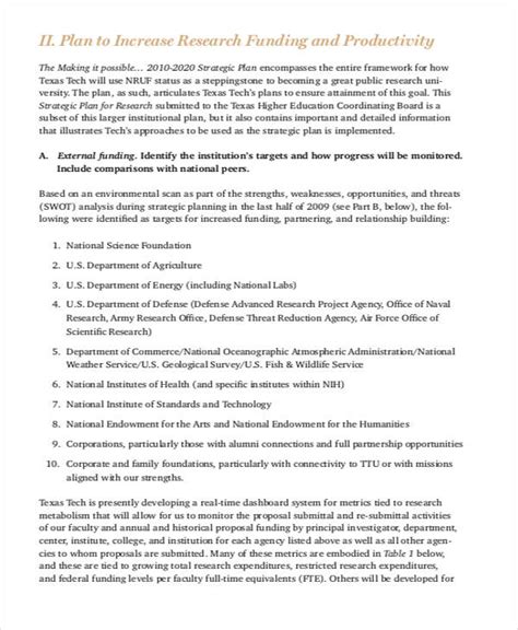 Strategic Planning Proposal Template