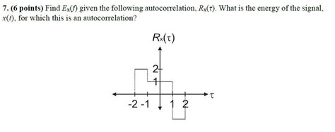 Solved 7 6 Points Find Ex Given The Following